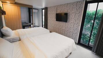 Quarto Twin Standard | Wi-fi grátis, roupa de cama fornecida