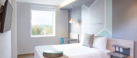 Quarto superior, 1 cama Queen | Vista do quarto