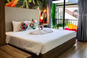 Quarto Duplo (VIP) | Minibar, cofre no quarto, secretária, cortinas/cortinados opacos 