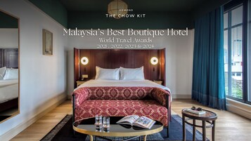 The Towkay Suite | Roupa de alta qualidade, cofre no quarto, cortinas/cortinados opacos 