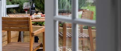 Suíte estúdio luxo, 1 cama King | Vista da sacada