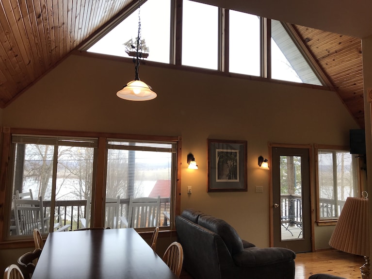 Incredible River Scenes From The Plush And Comfortable Loft Bedroom - Indiana