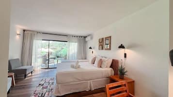 Estúdio | 2 quartos, cofres nos quartos, roupa de cama