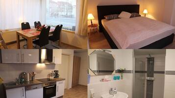 Apartamento, 1 quarto, no rés do chão | Refeições no quarto