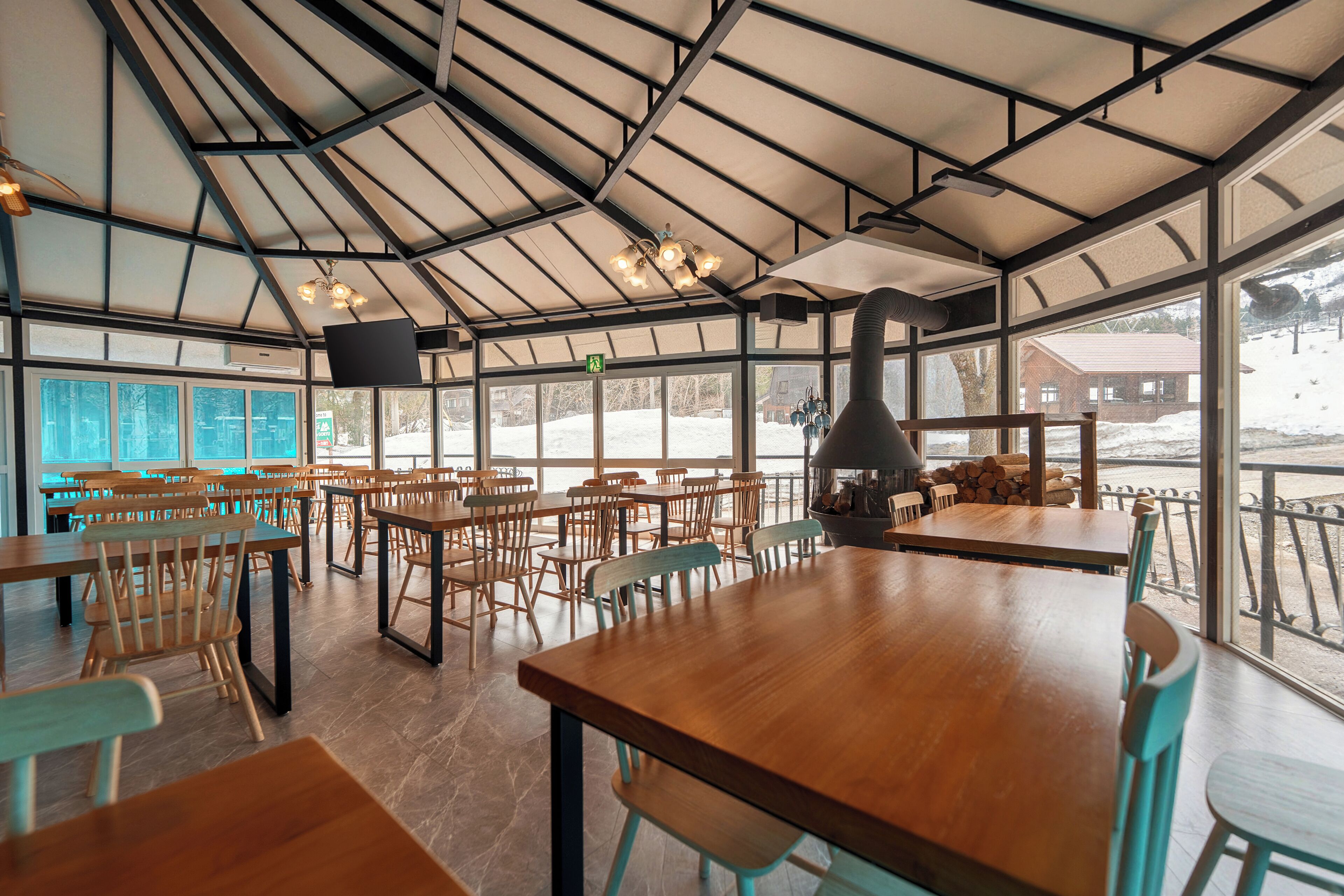 Café da manhã e jantar