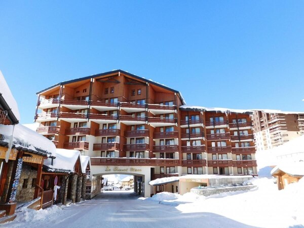 100m From Resort Center, Fitness, Balcony, Tv, Ski Locker, 33m², Val Thorens - Savoie