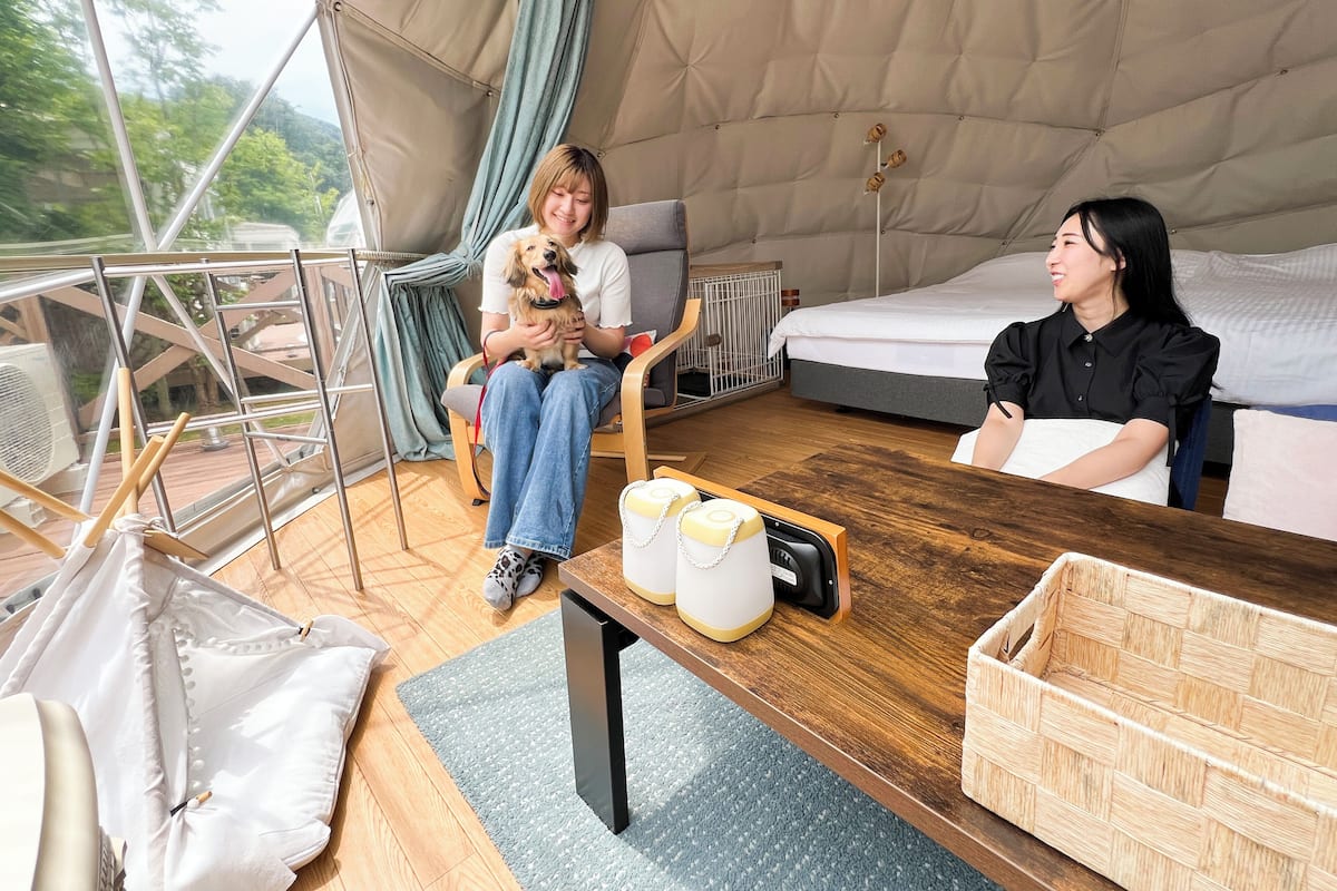 Tenda (Dome, Tent site type,WP,Pet-friendly) | Edredões de penas, Wi-fi grátis, roupa de cama fornecida