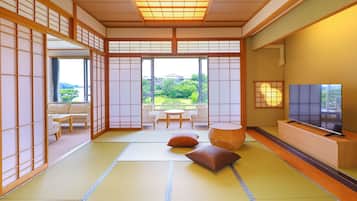 Suíte júnior, para não fumantes (Japanese-Western Style,12+8Tatami-mat) | 1 quarto, cofres nos quartos