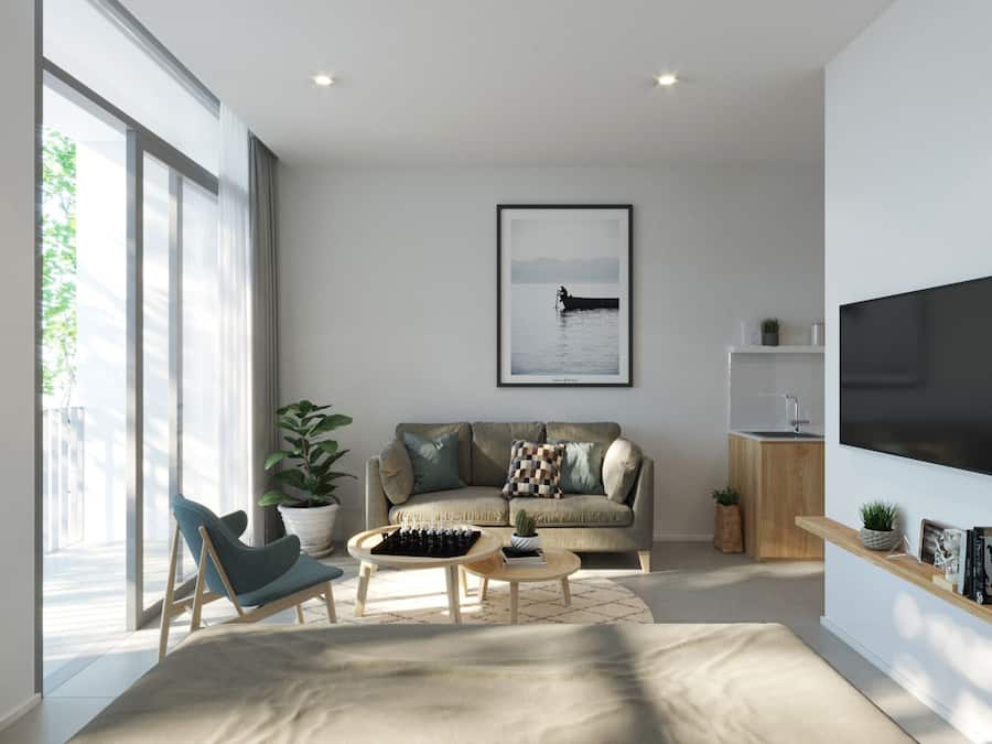 Estúdio Deluxe, varanda, vista para o jardim (B) | Lençóis de algodão egípcio, roupa de alta qualidade