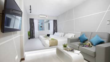 Apartamento | 1 quarto, cofres nos quartos, individualmente decorados