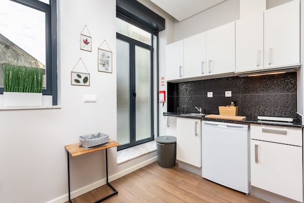 Apartamento, 1 quarto (Wine I) | Kitchenette privada | Minifrigorífico, um micro-ondas, uma placa de cozinha