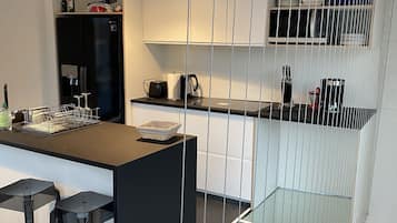 Apartamento (2) | Cozinha privada | Máquina de café expresso, cafeteira/chaleira, chaleira elétrica