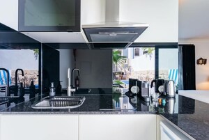 Suite-Estúdio Exclusiva, terraço, vista para o jardim (Conguito) | Kitchenette privada