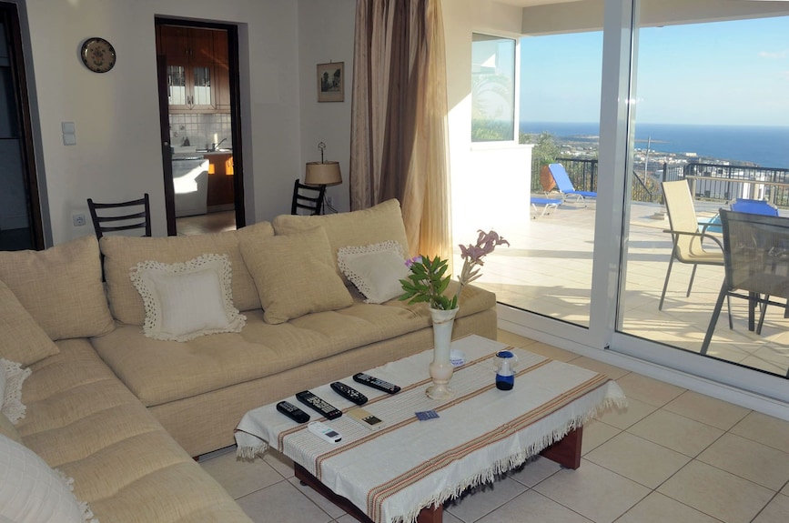 Villa Panorama Con Una Vista Asombrosa Y Relajante - Greece