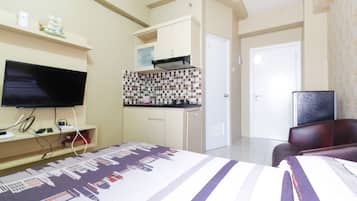 Apartamento, 1 quarto | 1 quarto, roupa de cama fornecida