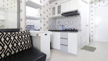 Apartamento, 2 quartos | 1 quarto, roupa de cama fornecida