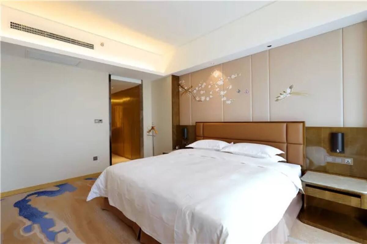 Apartamento Deluxe | Minibar, cofre no quarto, secretária, cortinas/cortinados opacos