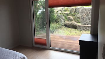 Casa geminada premium, 2 quartos, vista para a montanha (Resort pension, garden&outdoor patio) | Roupas de cama premium, individualmente decorados