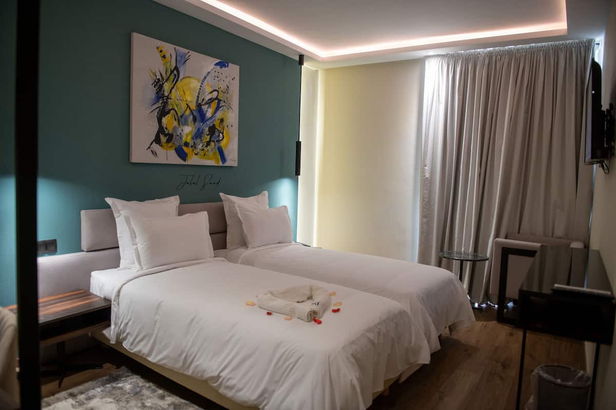 Quarto casal ou duplo | 1 quarto, roupas de cama premium, camas com colchões pillow-top