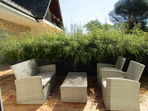 Casa de Campo, casa de banho anexa (Le gîte l’écrin de Cupido) | Camas de colchão viscoelástico, cortinas/cortinados opacos 