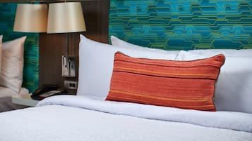 1 quarto, roupa de alta qualidade, camas de colchão pillowtop