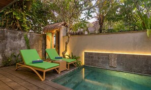 Vila, 1 quarto, piscina particular | Terraço/pátio