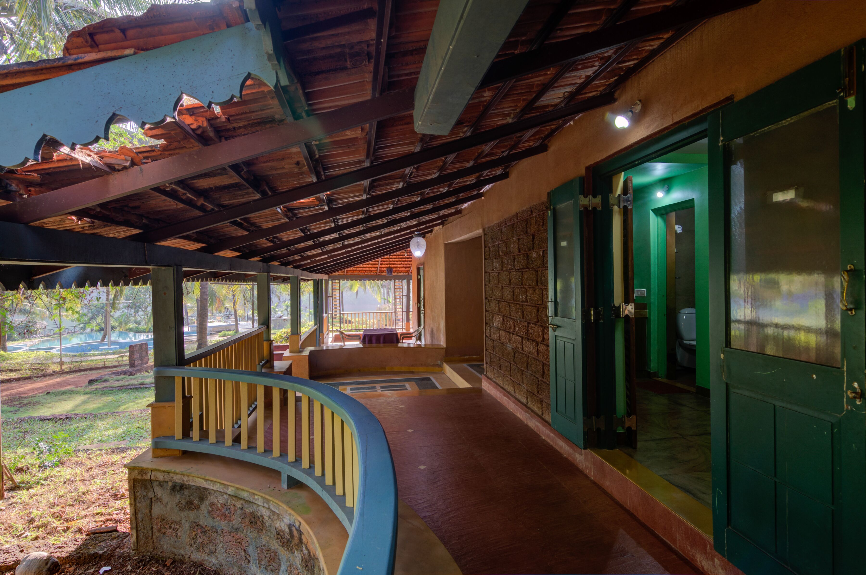 Quarto casal luxo, 1 quarto, vista para o jardim | Vista do quarto