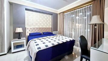 Apartamento, 3 quartos | 2 quartos, secretária, roupa de cama fornecida