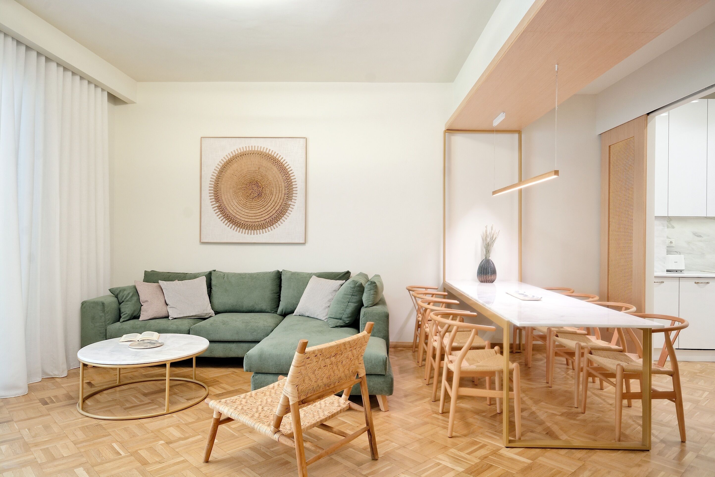 Apartamento luxo, 3 quartos, terraço, vista para o parque | Sala de estar | TV de tela plana, Netflix, serviços de streaming