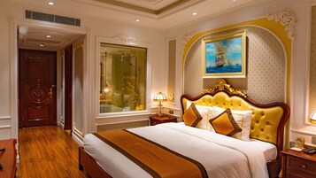 Quarto casal luxo | Vista para o lago