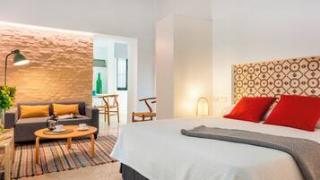 Apartamento (1 Bedroom) | 1 quarto, quartos à prova de som, ferros/tábuas de passar roupa