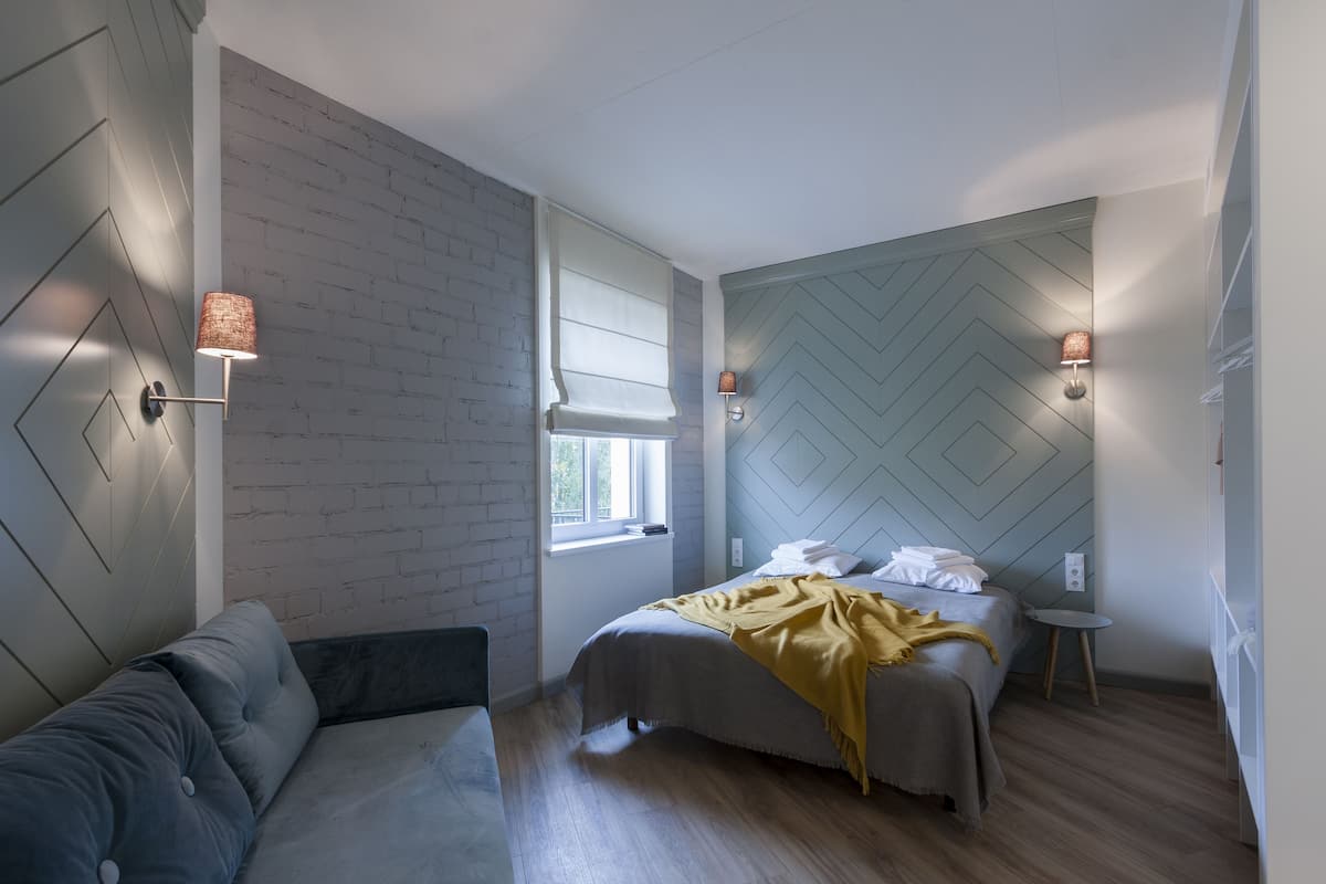 Apartamento Deluxe (5A) | 1 quarto, ferro/tábua de engomar, Wi-fi grátis, roupa de cama fornecida