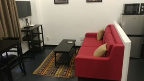 Área de estar no saguão