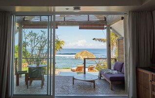 Villa Deluxe, 1 quarto, piscina privativa, vista para o oceano | Vista para a praia ou o mar