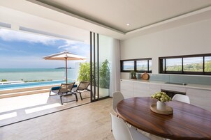 3 Bedroom Sea View Pool & Cinema | Opções para refeição no quarto