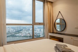 Apartamento de Luxo, 3 quartos | Roupa de alta qualidade, camas de colchão Select Comfort 