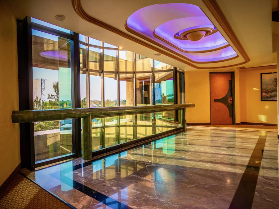 Vista para a cidade desde o alojamento