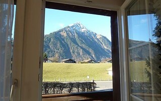 Vista para o campo desde o alojamento