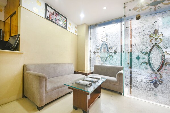 Área de estar no saguão