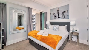 Apartamento luxo | 1 quarto, roupas de cama de algodão egípcio, roupas de cama premium