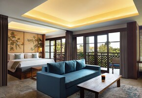 Suíte real (Bisma) | Roupas de cama premium, frigobar, cofres nos quartos, escrivaninha