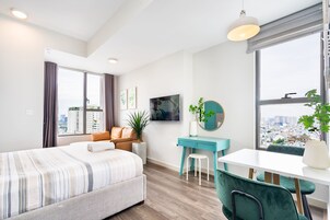 Estúdio standard, 1 cama Queen, vista para a cidade
