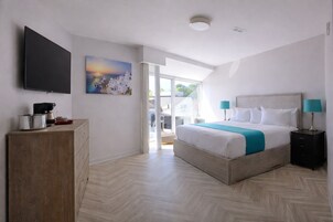 Suíte superluxo, 1 quarto, vista para a cidade | Roupas de cama de algodão egípcio, roupas de cama premium