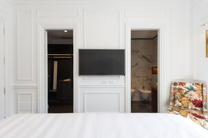 Quarto Duplo Deluxe | Lençóis de algodão egípcio, roupa de alta qualidade, edredões de penas 