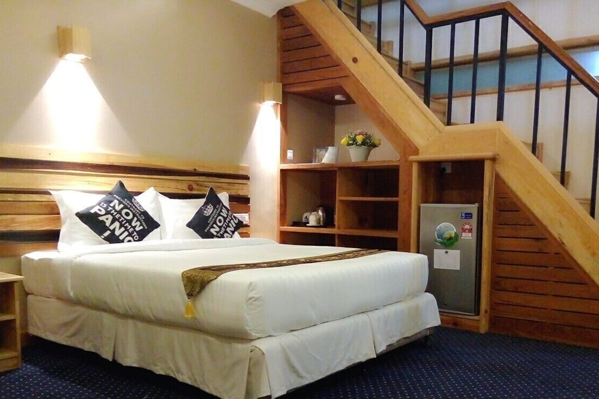 Quarto Familiar | Camas de colchão Select Comfort, minibar, cofre no quarto 