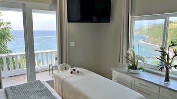 Tratamentos corporais, massagens com pedras quentes
