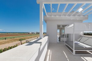 Cobertura panorâmica, 1 quarto (Attici Panoramici) | Terraço/pátio