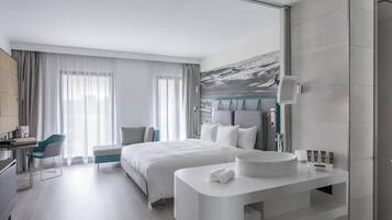 1 quarto, roupa de alta qualidade, edredões de penas, minibar