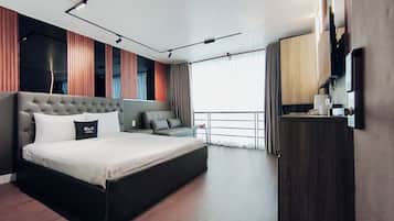 Suite Panorâmica | Roupa hipoalergénica, minibar, cofre no quarto, secretária