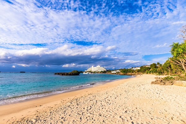 Mr.kinjo In Front Of Manza Beach - Okinawa